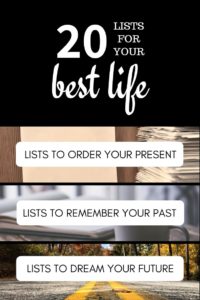 20 Best Lists To Organize Your Life - Must Love Lists
