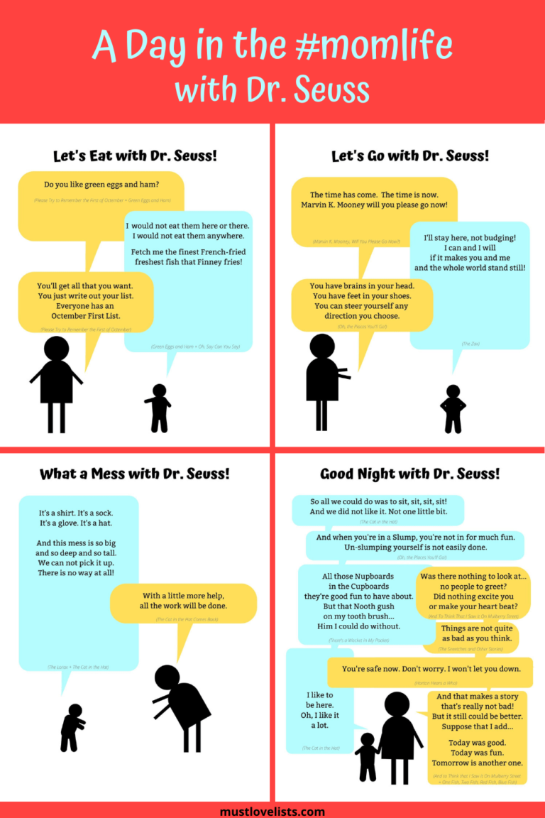Humorous Dr. Seuss Quotes For Everyday Conversation - Must Love Lists