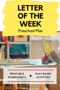 Preschool Letter of the Week: P is for Planets - Must Love Lists