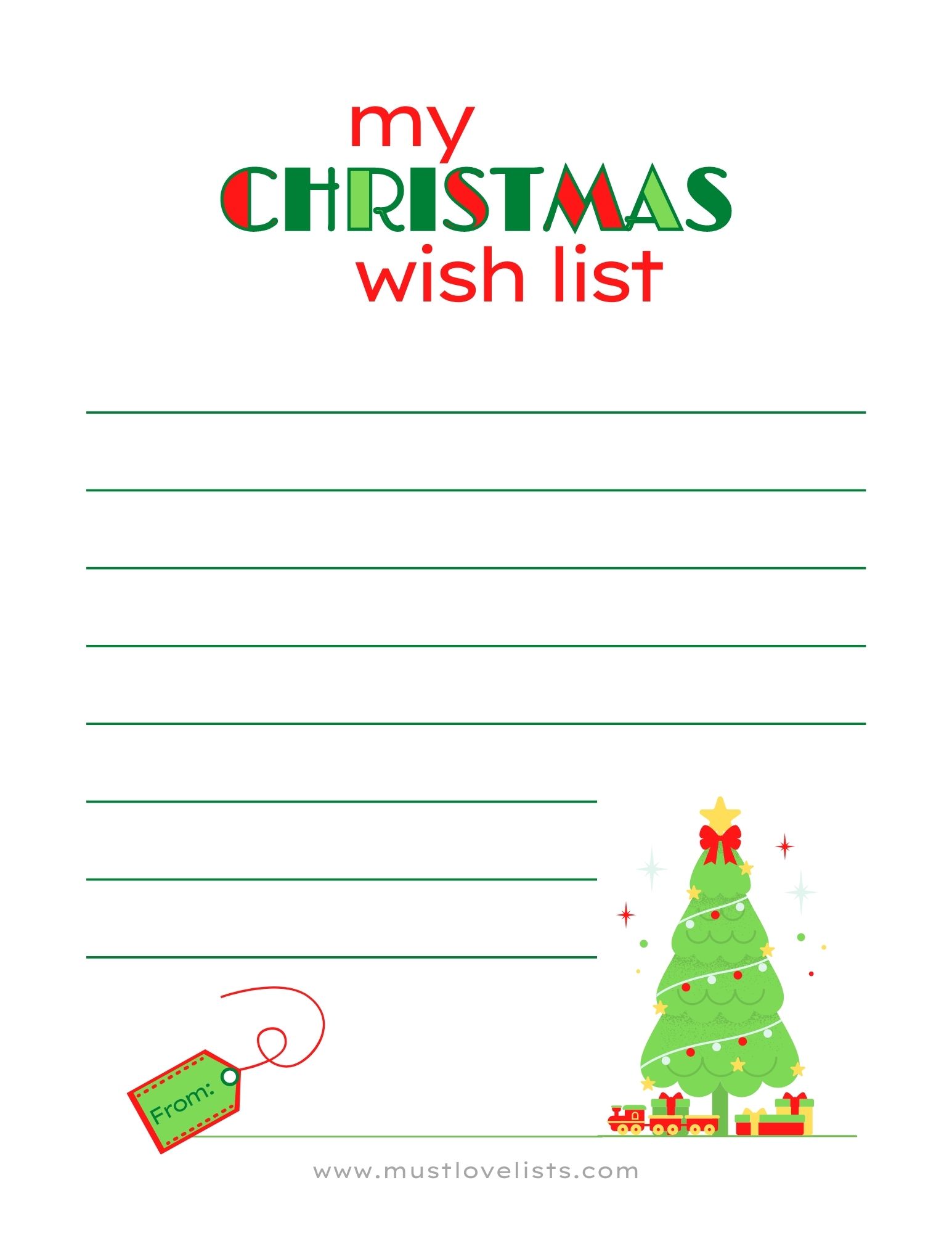 Huge Christmas Activity Printables Pack (Free!) - Must Love Lists