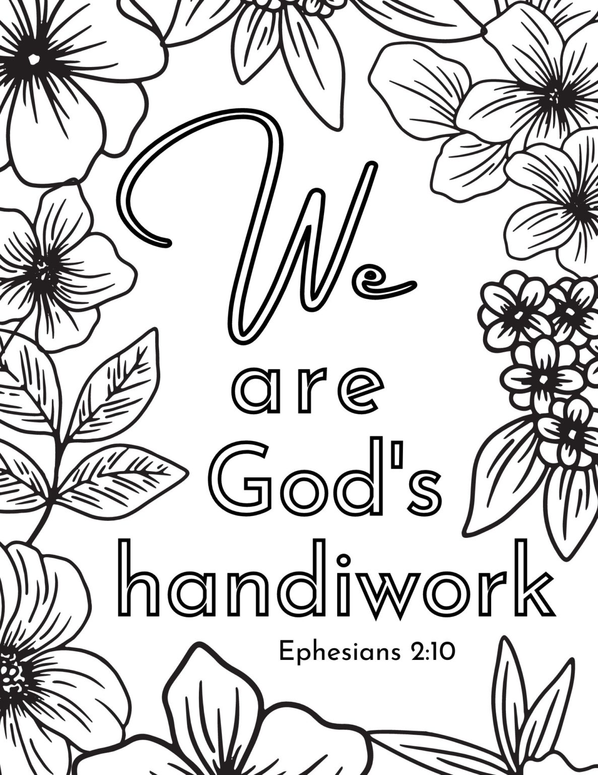Scripture Coloring Pages: Ephesians - Must Love Lists