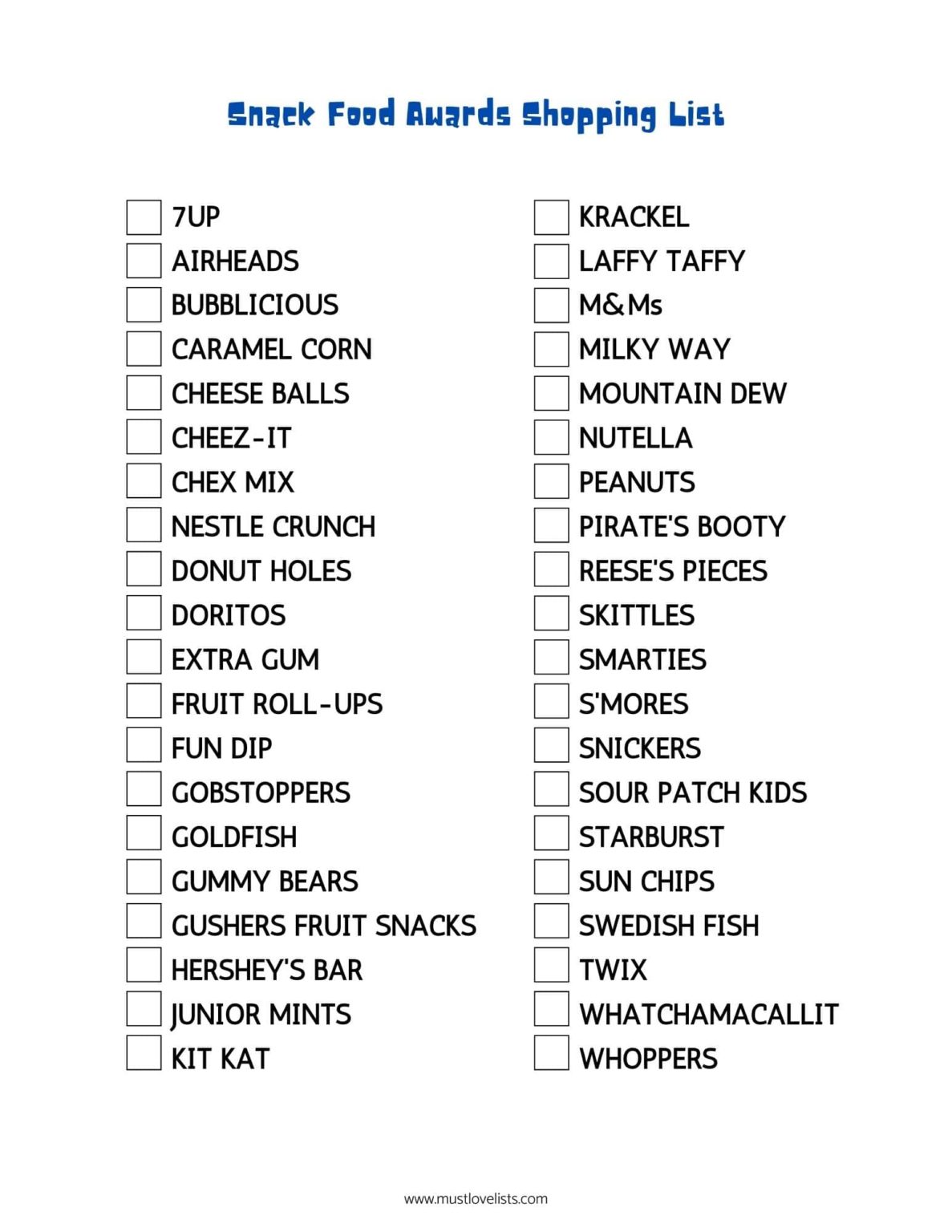 40 Candy Sayings Awards for Students - Must Love Lists