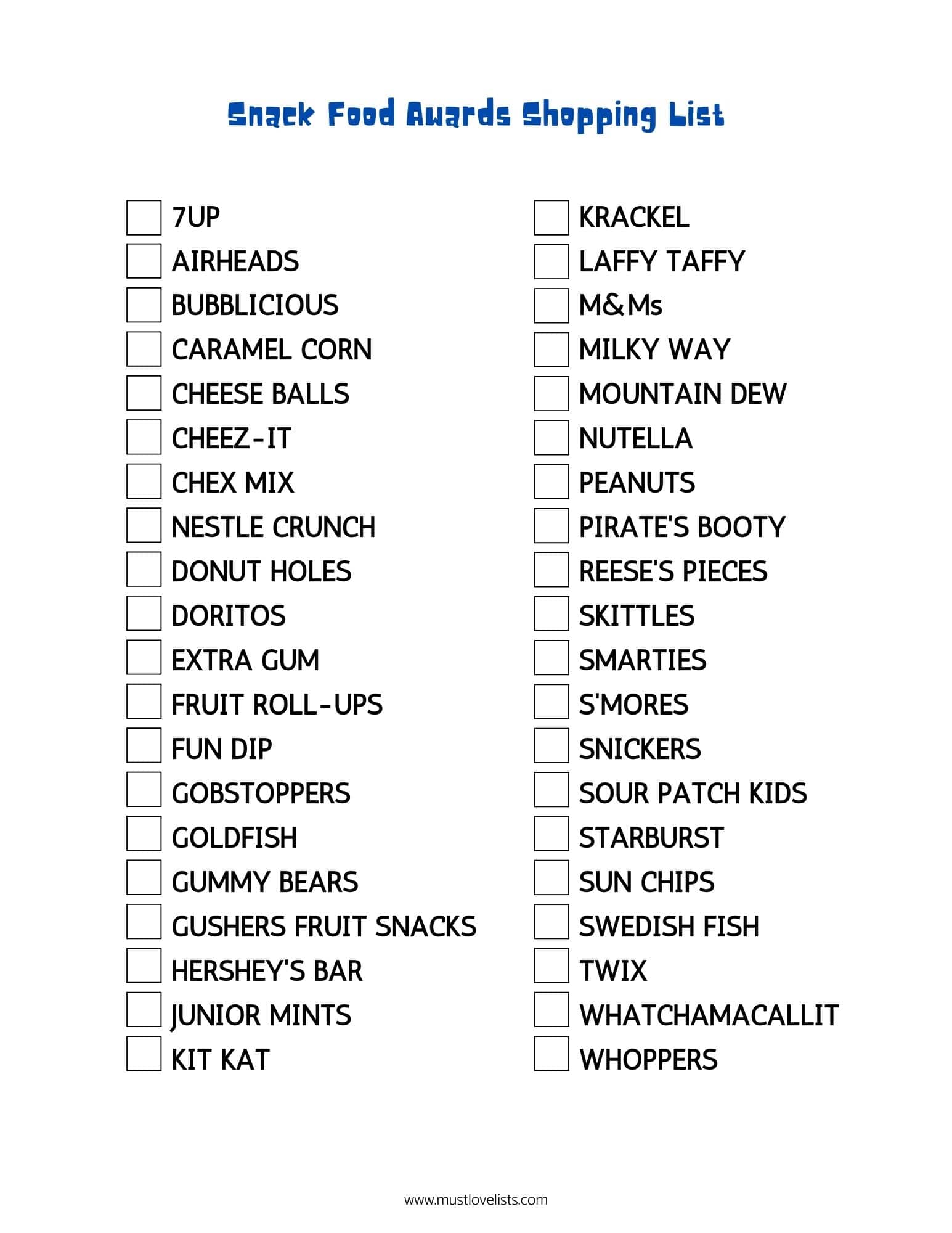 40 Candy Sayings Awards for Students - Must Love Lists