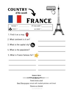 Countries of the World: Homeschool Mini-Unit Studies - Must Love Lists