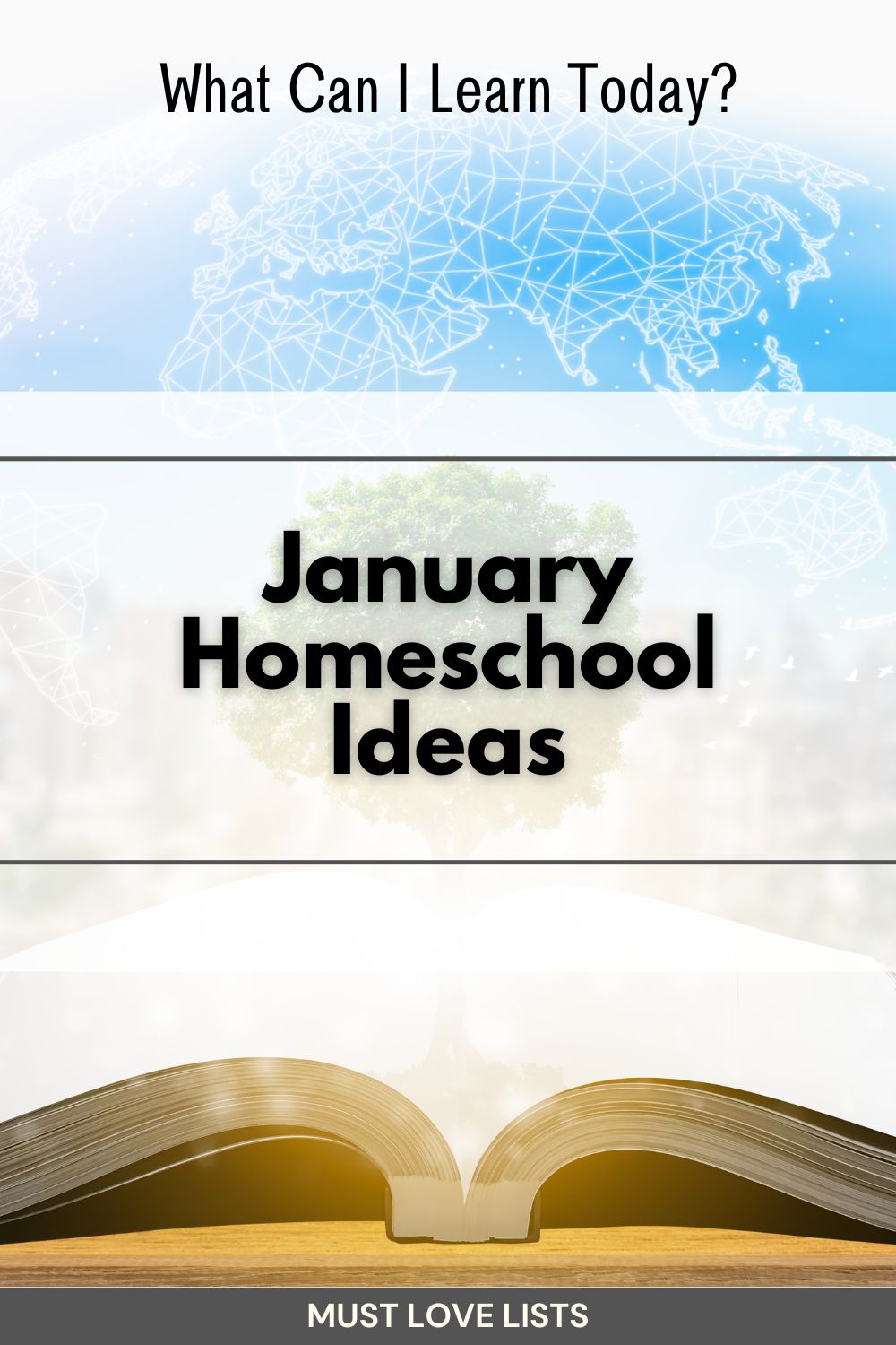 What Can I Learn Today: January Homeschool Ideas - Must Love Lists