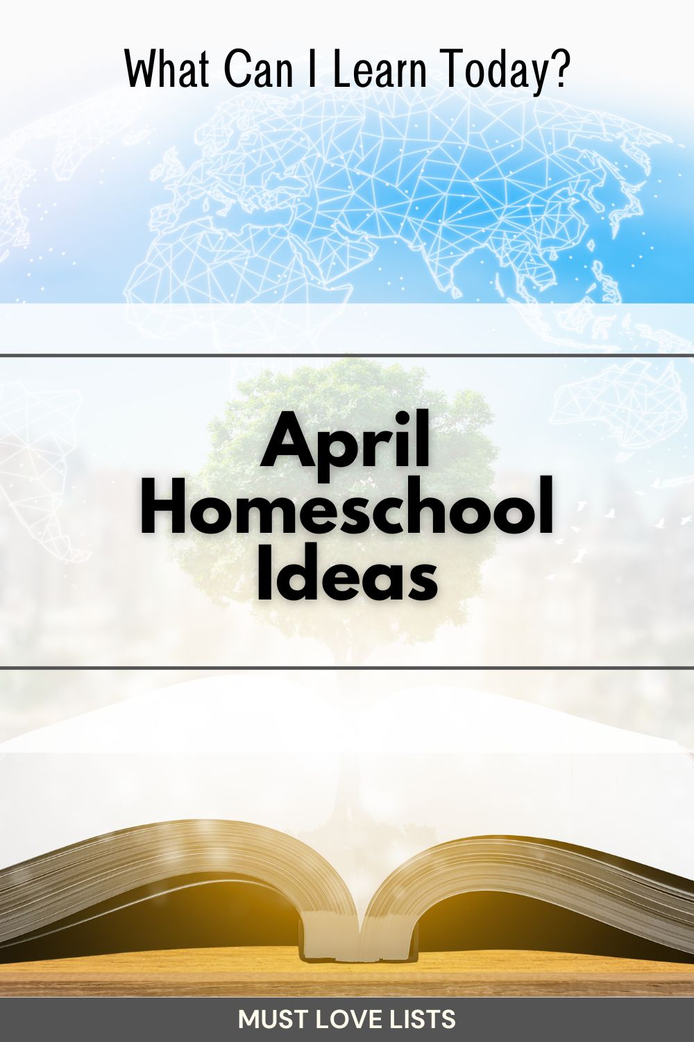 What Can I Learn Today: April Homeschool Ideas - Must Love Lists