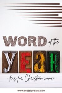 Inspiration for Daily Life: Word of the Year Ideas for Christian Women ...