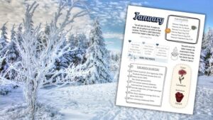 January Birth Month Fun Facts Sheet (Free Printable) - Must Love Lists
