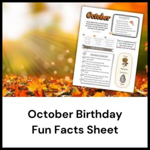 September Birth Month Fun Facts Sheet (Free Printable) - Must Love Lists