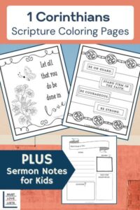 Scripture Coloring Pages: 1 Corinthians - Must Love Lists