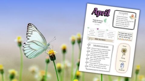 April Birth Month Fun Facts Sheet (Free Printable) - Must Love Lists